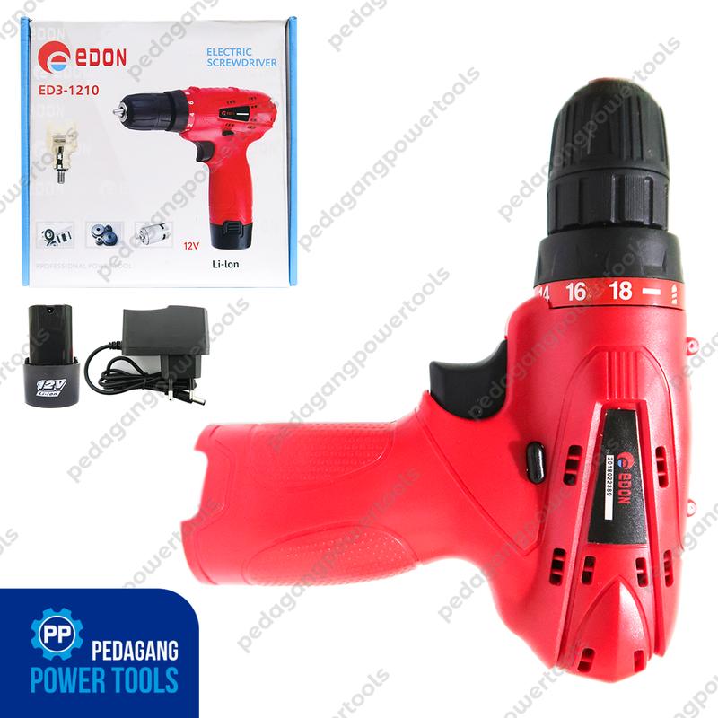 TERMURAH - EDON MESIN BOR CORDLESS DRILL 10 MM 1 BATERAI - Shop | Tokopedia