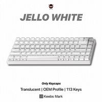 Jual XVX Jello Jelly Creamy White Translucent Keycaps 113 Keys OEM ...