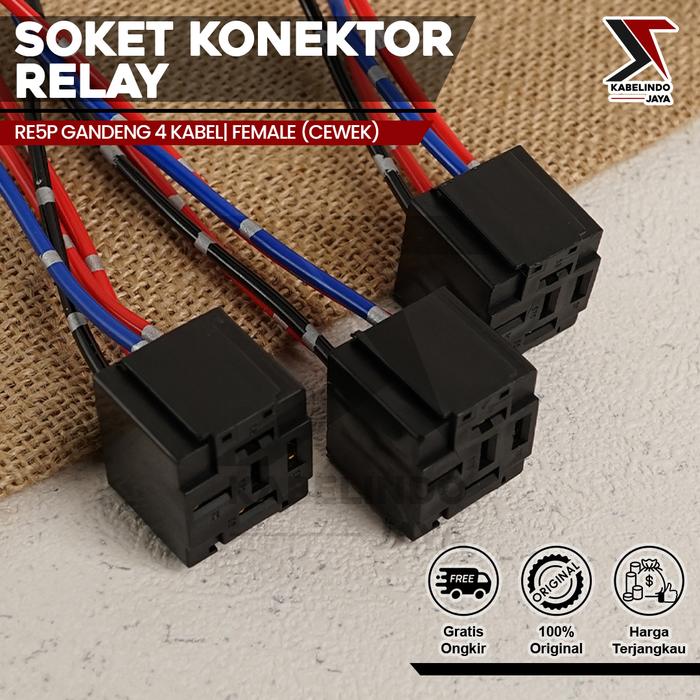 Jual Soket Relay RE5P Gandeng / Socket Cable Relay / Rumah Relay Bangku ...