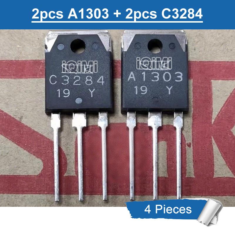 2Pairs (2pcs A1303 + 2pcs C3284 ) 2SA1303 2SC3284 TO-3P Audi - TikTok ...