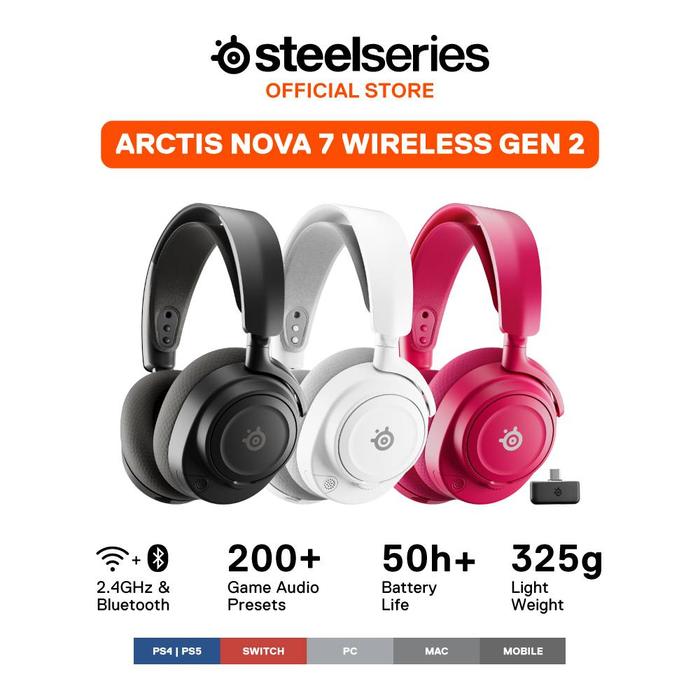 Promo Steelseries Arctis Nova 7 Gen 2 Wireless Multi-Platform - Gaming ...