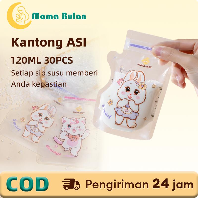 ANGEL MOMMY 30pcs Kantong ASI 120ML Plastik asi Kantong Susu Breastmilk ...