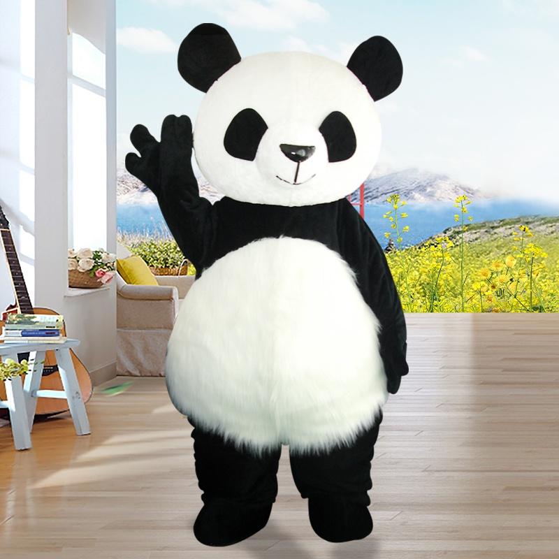 Anak Patung Kartun Panda Gergasi, Maskot Kostum Cosplay, Pakaian ...