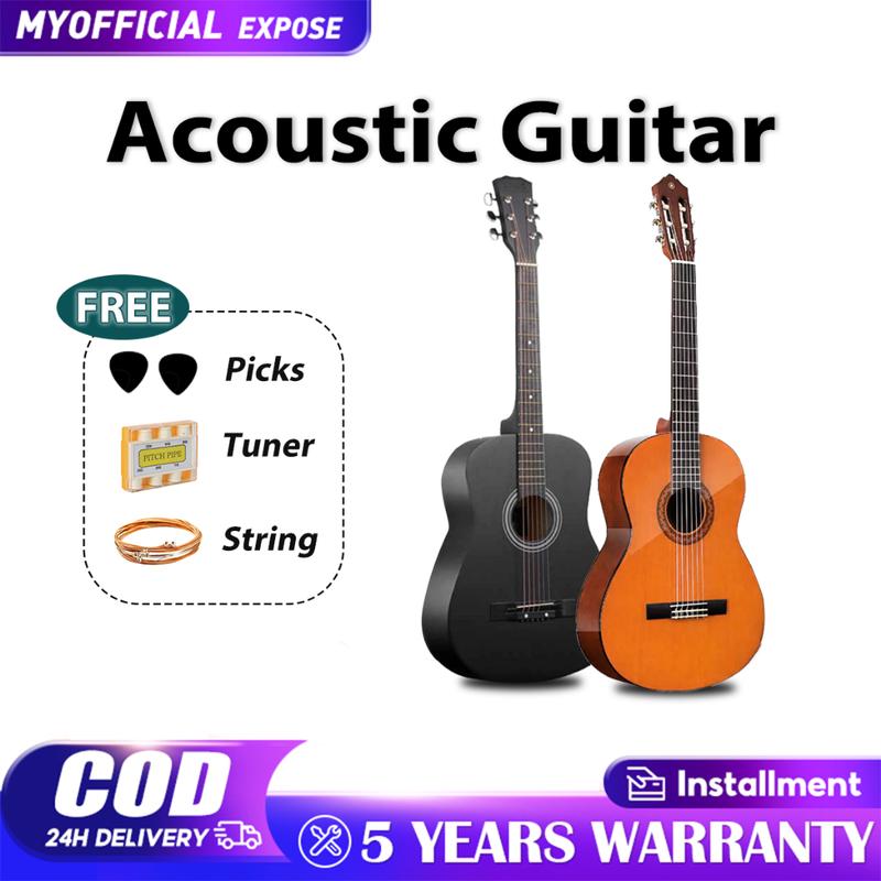【COD】Gitar Akustik Gitar Dengan Pick & String Gitar Cutaway Starter ...