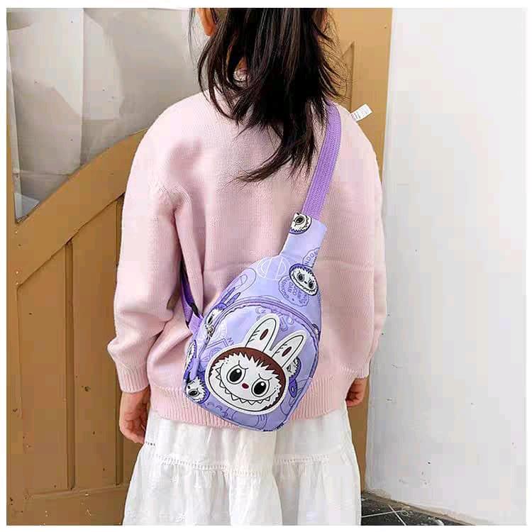 19cm Labubu Sling bag Crossbody bag Kids Bag Portable bag Nylon ...