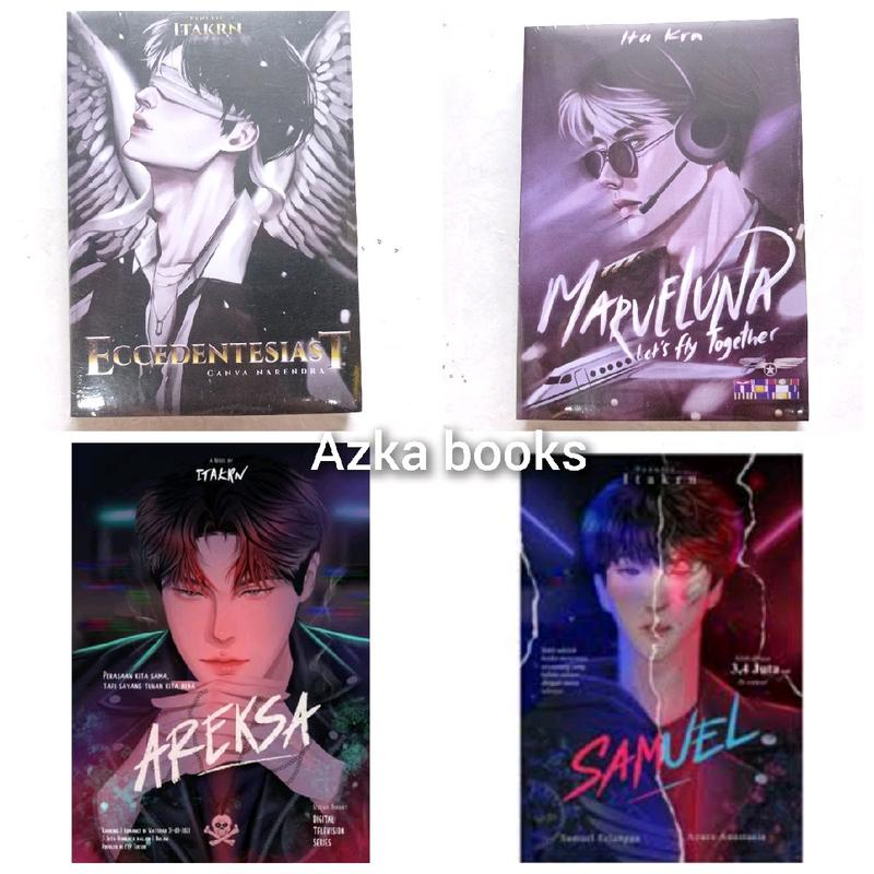 1 Paket 4 buku Novel ; Eccedentesiast + Marveluna + Areksa + Samuel ...