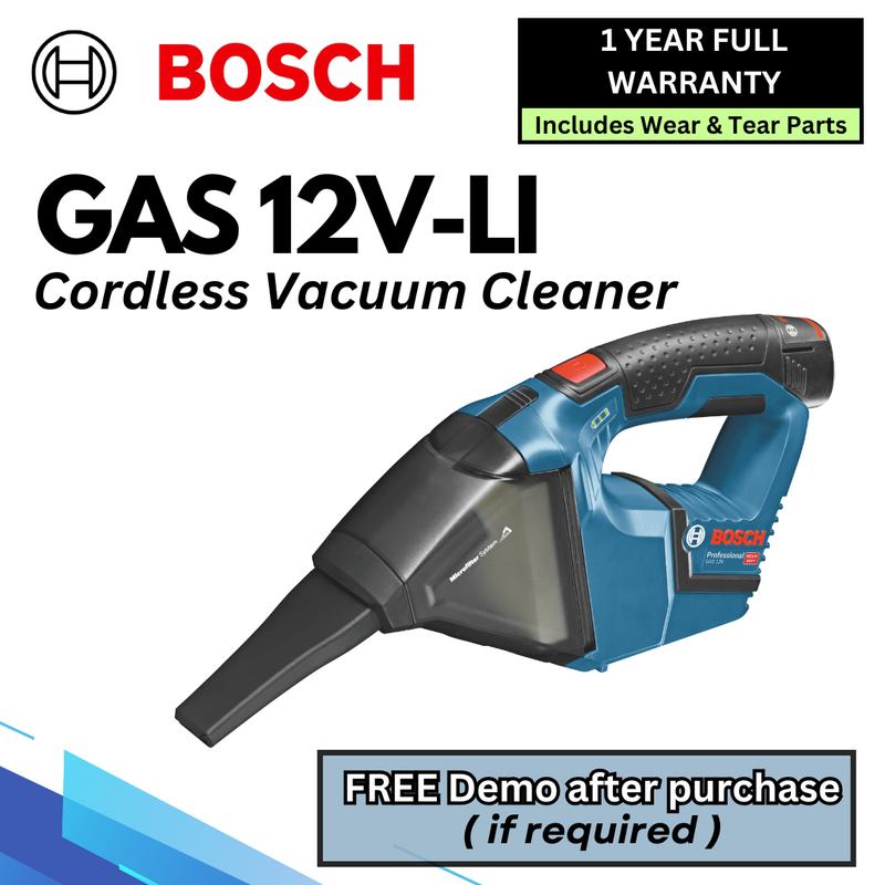 BOSCH GAS 12V-LI Professional Cordless Vacuum Cleaner - Powerful ...