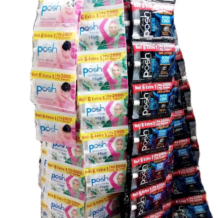 Jual {Beli 12 bonus 2 Pcs} POSH DEOLOTION SACHET DEODORANT | POSH HIJAB ...