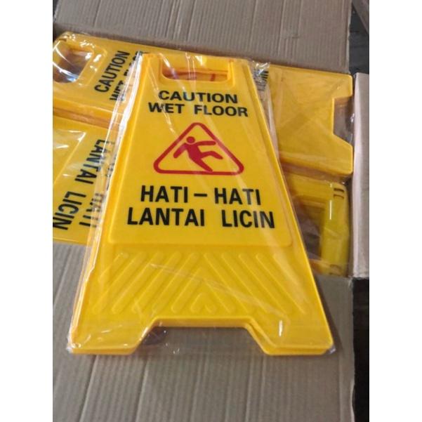 Promo Warning Sign Floor Wet Floor Papan Peringatan Lantai Basah - Shop ...