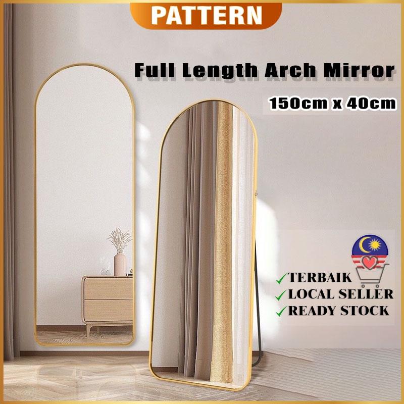 PATTERN Full Length Arch 150cm x 40cm Stand Mirror Cermin Tinggi ...