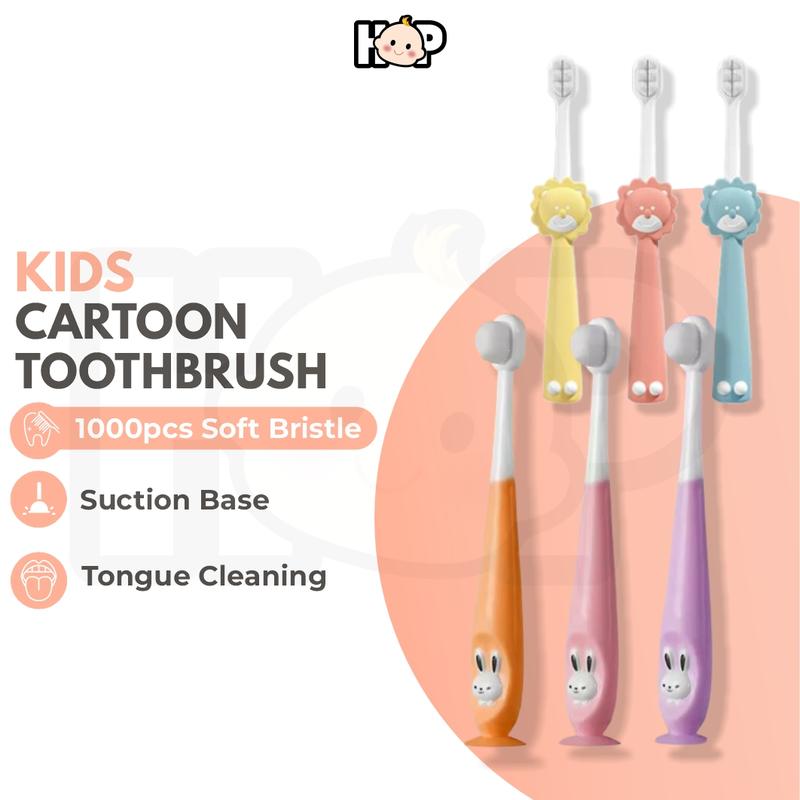 Cartoon Kids Toothbrush (1000pcs Soft Bristle) Japan Nano Toothbrush ...