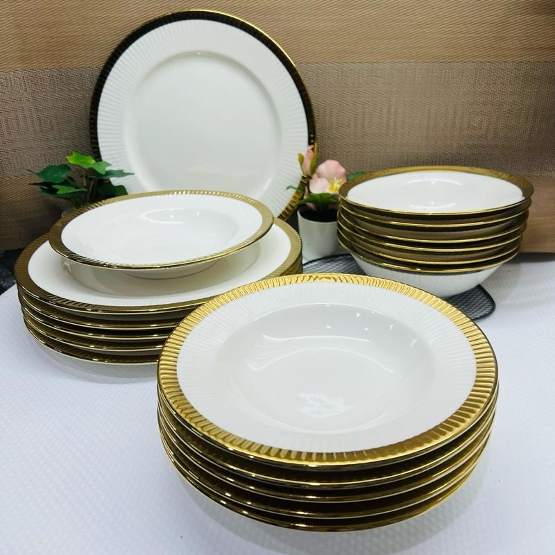 Pinggan Mangkuk Timeless Gold line by Giacomo - TikTok Shop Malaysia