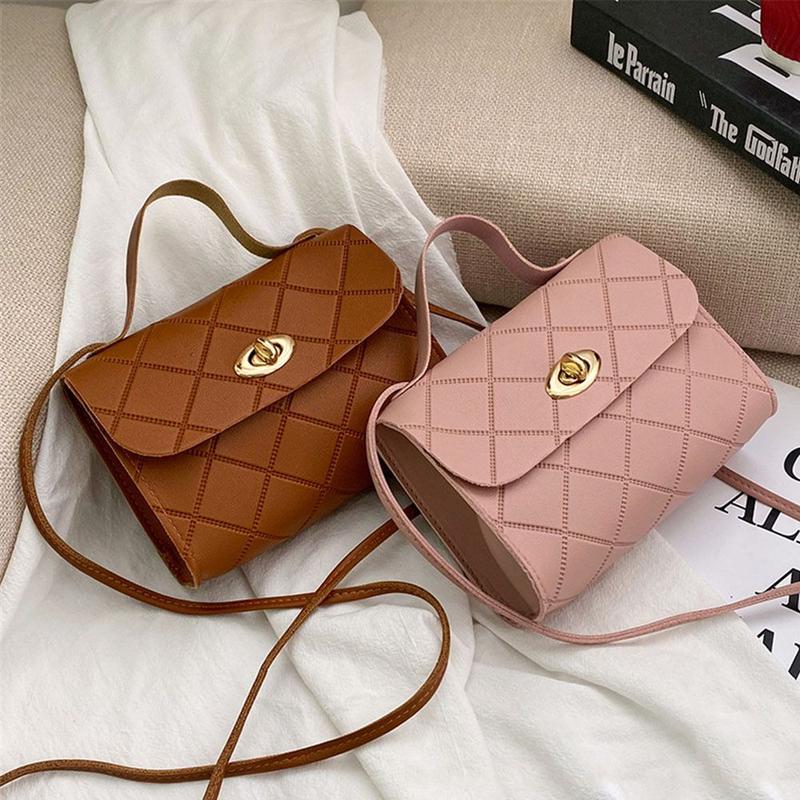 Beg Bahu Selempang, untuk Wanita dan Wanita, Kulit PU, Beg Tangan ...