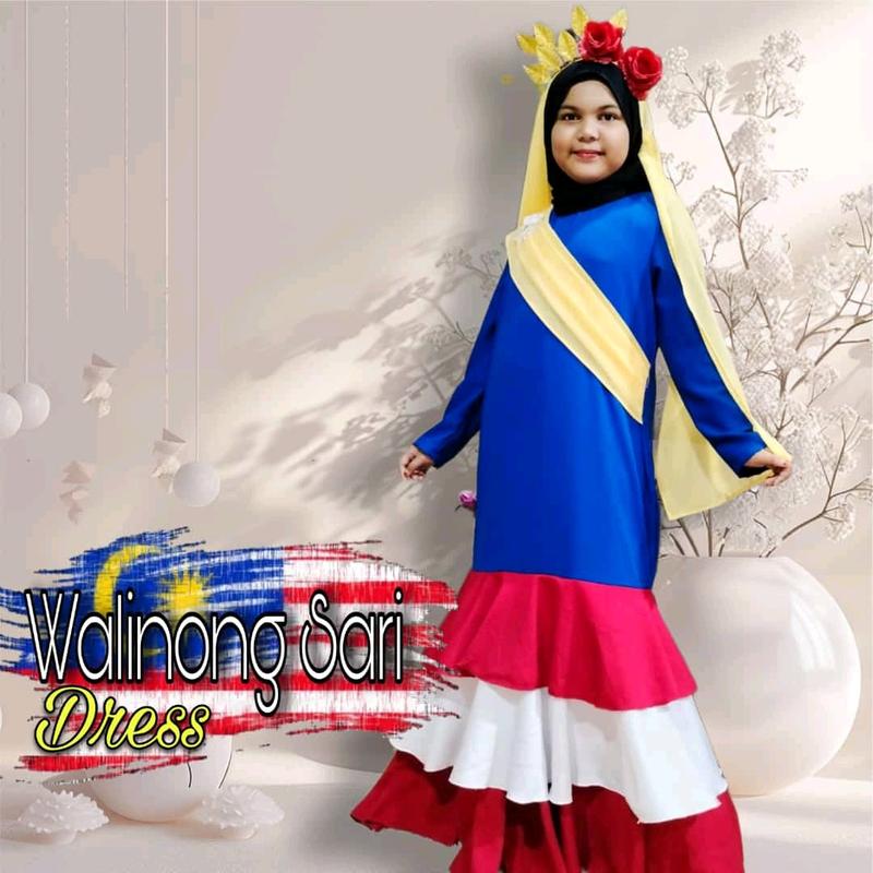 WALINONG SARI dress anak perempuan | baju merdeka 2024 - TikTok Shop ...