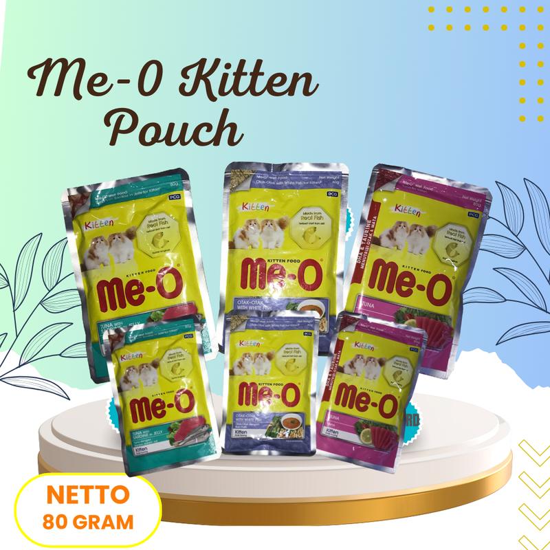 MEO KITTEN POUCH ~ SNACK MAKANAN KUCING MEO KITTEN ~ ALL VARIAN ~ 80gr ...