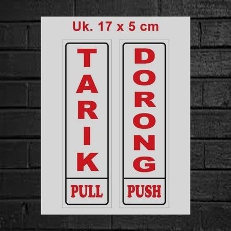 Jual STIKER PINTU TARIK / DORONG PUSH PULL. SING RAMBU K3 - SIAP KIRIM ...