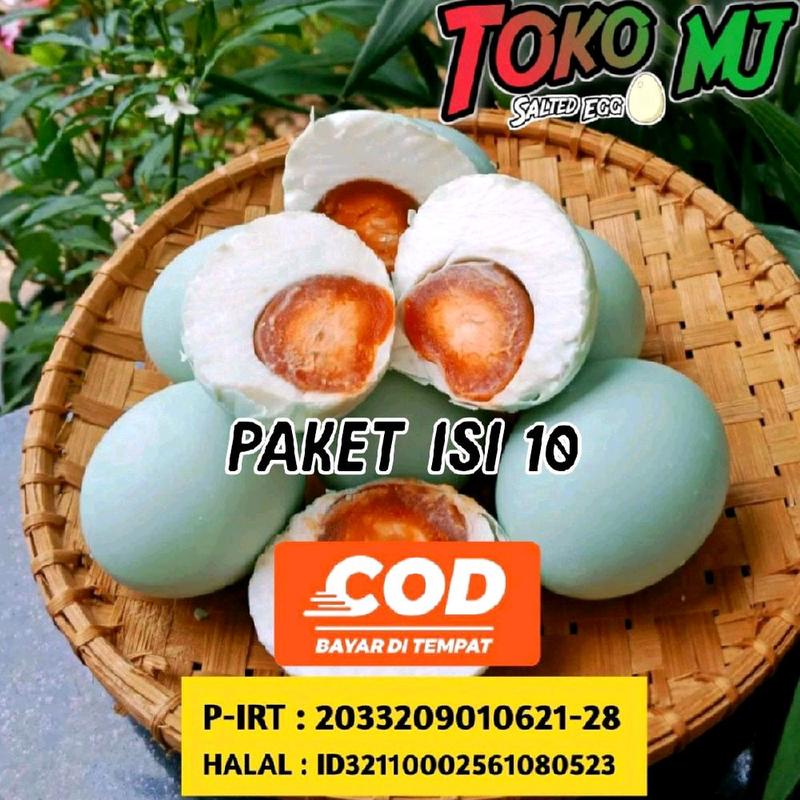 Paket Telur Asin rebus isi 10 ukuran besar / telur asin masi - Shop ...