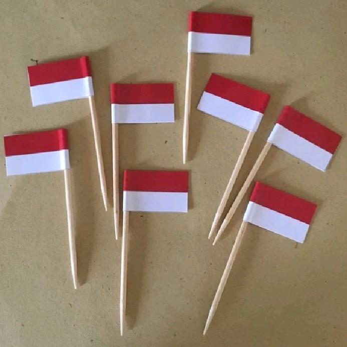 Topper Bendera Merah Putih / Hiasan Nasi Tumpeng Kue Cupcake - Shop ...