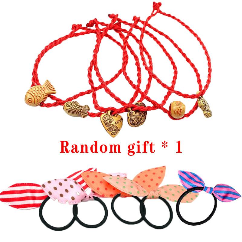 Gelang Tangan atau Ikat Rambut Merah, Bahan Tali OYJR, Untuk - TikTok ...