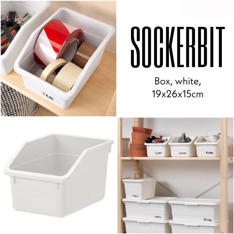 IKEA SOCKERBIT Box, white, 19x26x15cm - TikTok Shop Malaysia
