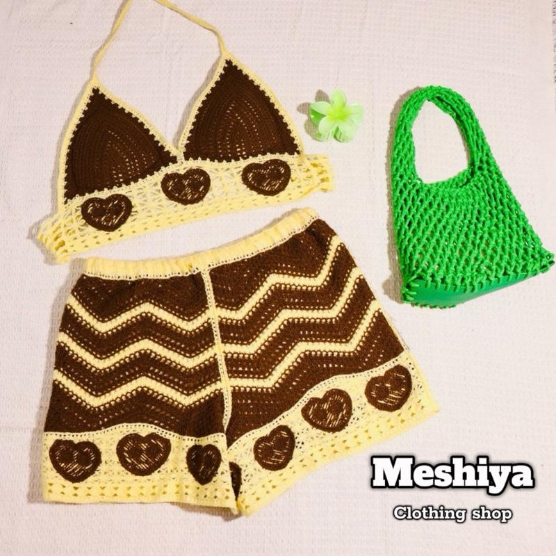 Crochet terno crochet material swimwear outfit - TikTok Shop Philippines