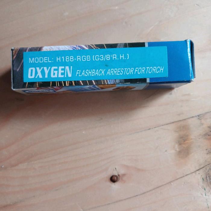 Jual FlashBack Arrestor Morris H188 RGB (G3/8" R.H.) OXYGEN dan H188 ...