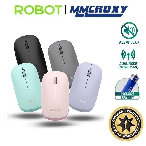 Promo Robot M390 Mouse Multi Device Bluetooth+2.4G Wireless Mouse ...
