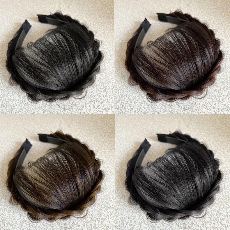 Bando Poni Korea / Wig Bando kepang Dengan Rambut Poni - Shop | Tokopedia