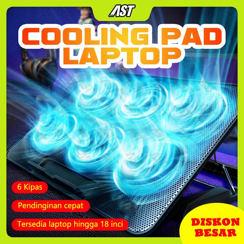 Pendingin Laptop Cooling Pad Stand Kipas Fan 6 untuk AST/Asus/Lenovo ...