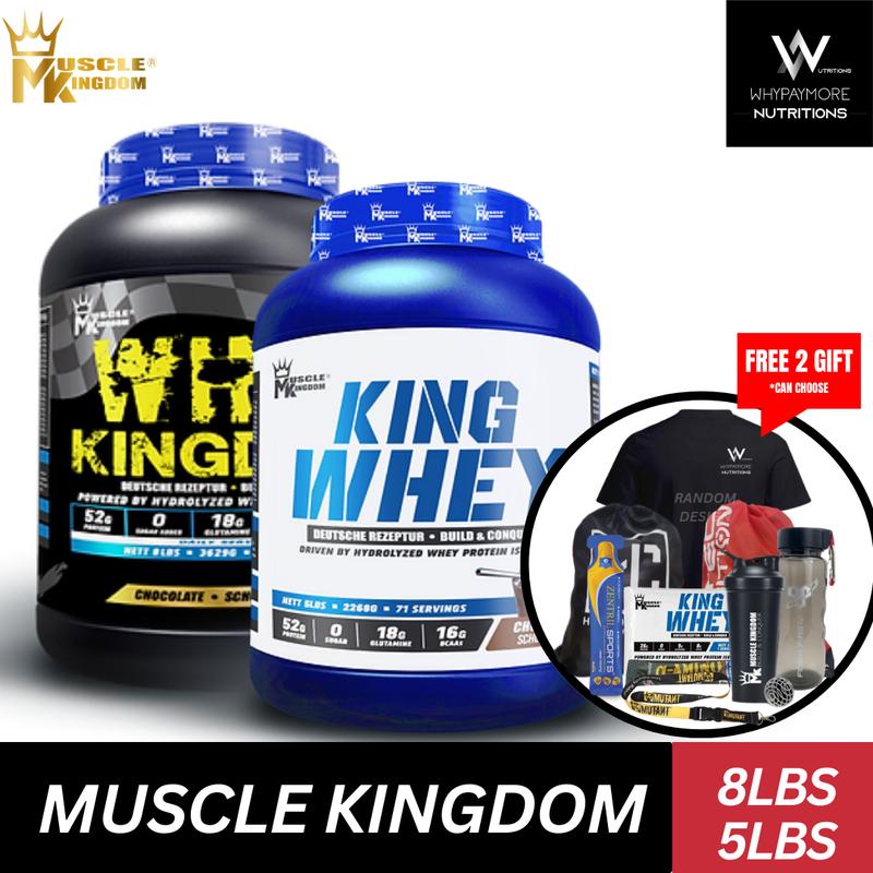 Muscle Kingdom King Whey (5lbs) / Whey Kingdom (8lbs) + Free - TikTok ...