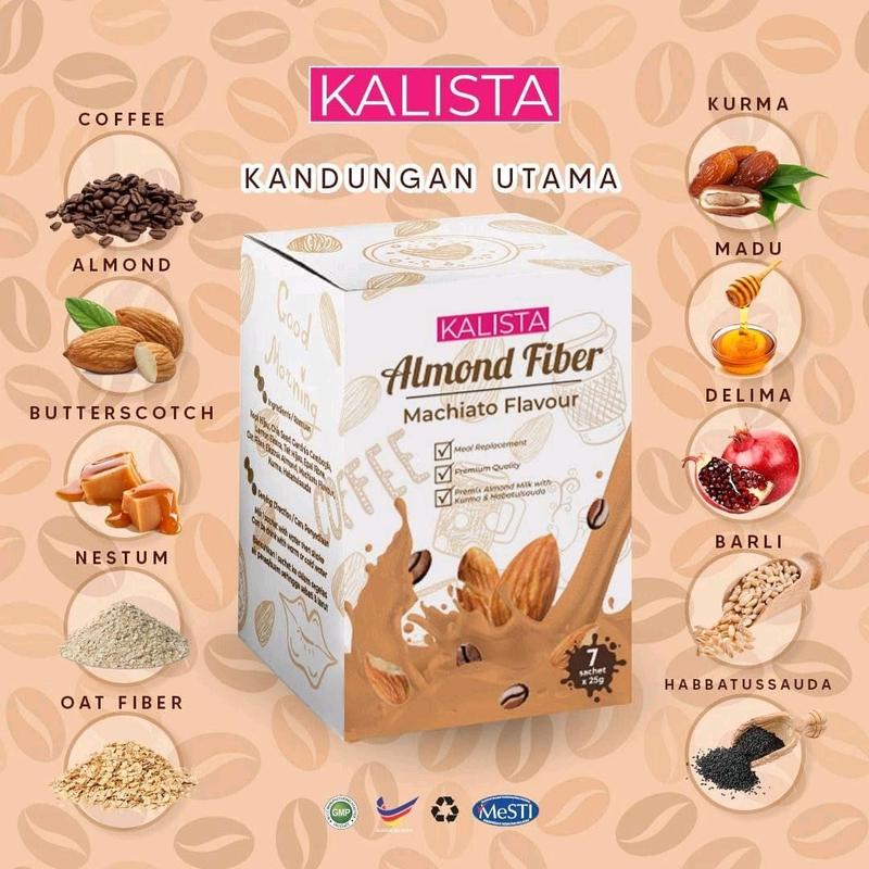 kalista almond fiber perisa coffee - TikTok Shop Malaysia