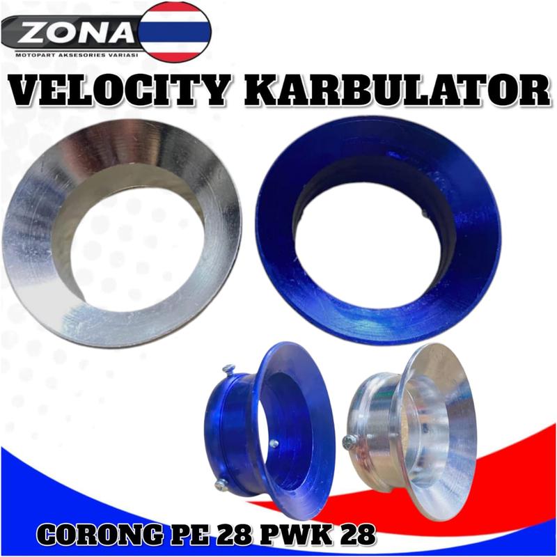 VELOCITY KARBURATOR MODEL PENDEK CORONG PE 28 PWK 28 ZONAMOTOPART ...