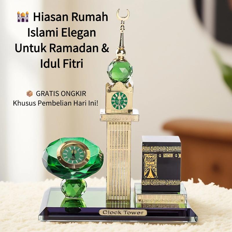 Miniatur kristal Ka’bah Menara Jam Tower Mekah - Shop | Tokopedia