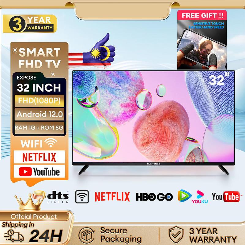 DEDAHKAN TV 32-inci HD rangkaian wayarles wifi pintar skrin penuh TV ...