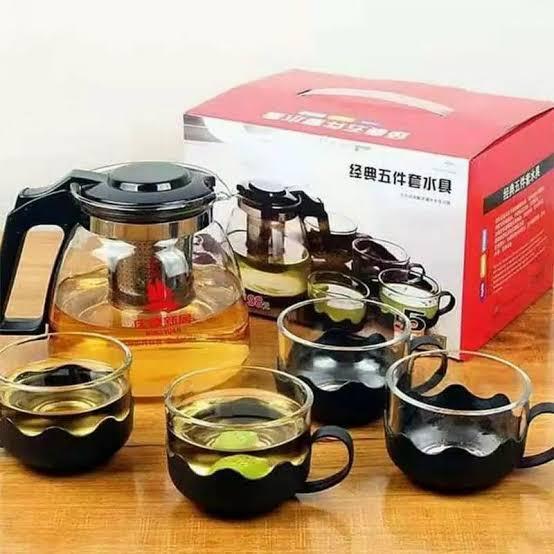 Tea Pot kaca plus Saringan - Shop | Tokopedia