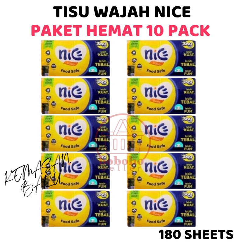 ( Paket 10 Pack ) Tisu Nice / Tissue Facial Nice / Tissu Nic - Shop ...