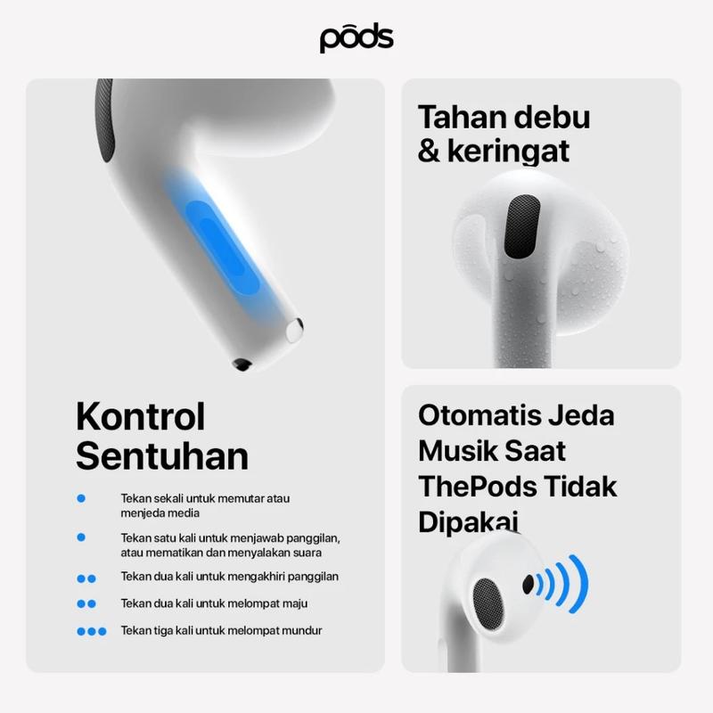 [NEW LAUNCH] ThePods 4 Generation Active Noise Cancellation ANC/ENC TWS ...