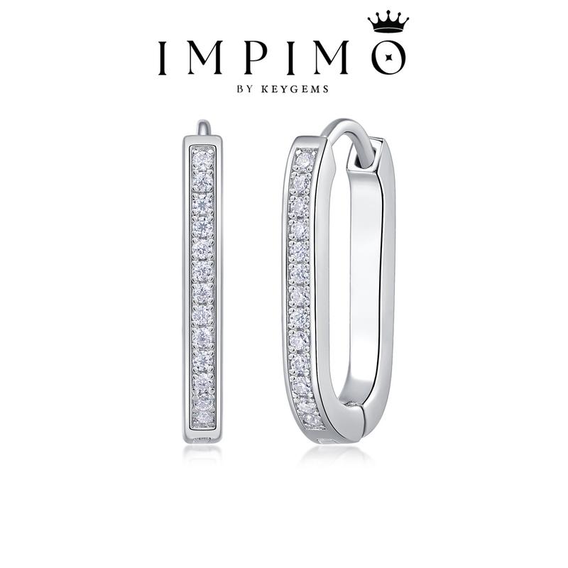 (Total 0.13 CT/ hoop) ต่างหูเพชรโมซาไนต์แท้รูปห่วง จาก Impim - TikTok ...