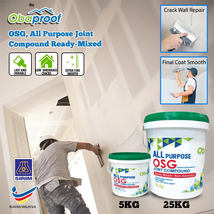25KG OBAPROOF OSG All Purpose Joint Compound Ready-Mixed Wal - TikTok ...