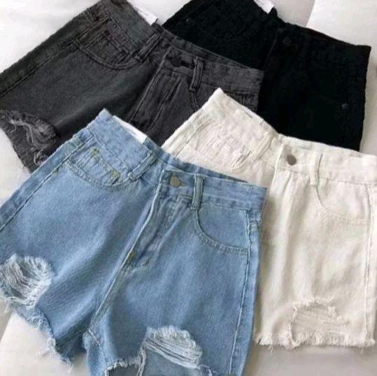 For Big Bundles Highwaist Denim Shorts for women/Bermuda shorts ...