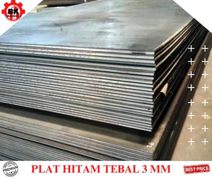 Jual Plat Hitam (Polos), Tebal 3 mm/ Ukuran 120 x 240 - Kota Makassar ...
