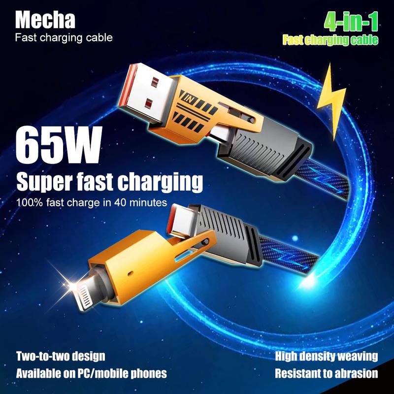 Alaga Fast Charger Android 4 in 1 PD65W Fast Charging Data Canle ...