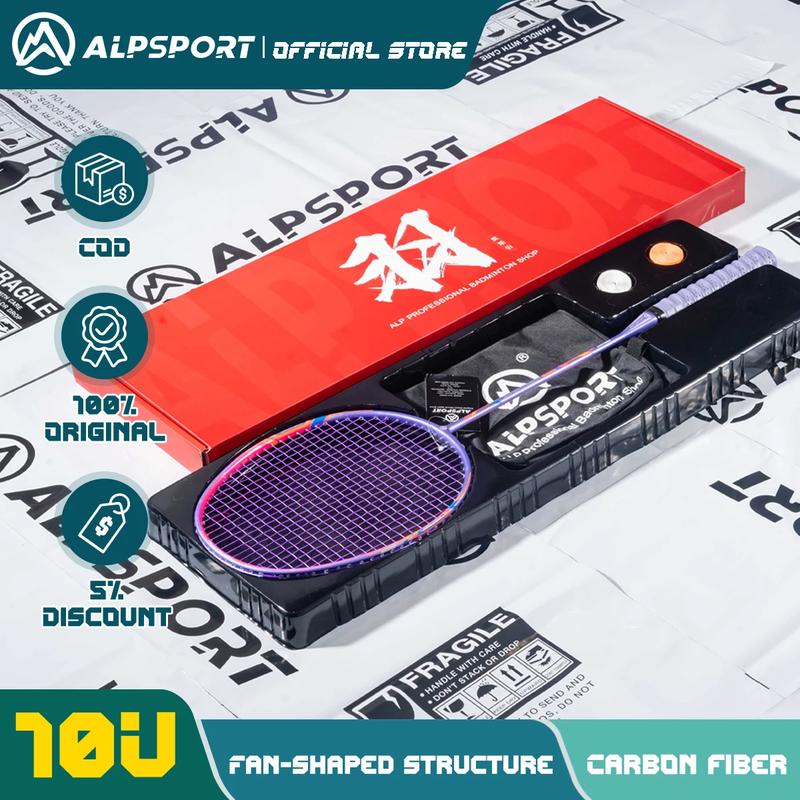 ALPSPORT GJ 10U default 24LBS, Raket badminton seimbang gentian ...