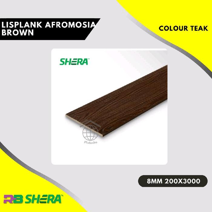 Jual Shera Lisplank Afromosia Brown 20 cm / Grc shera warna / Lisplank ...