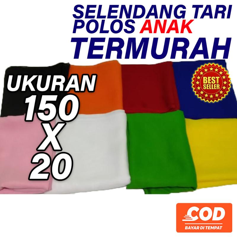 SELENDANG CHIFFON 1.50METER MURAH SELENDANG TARI SELENDANG KEBAYA ...