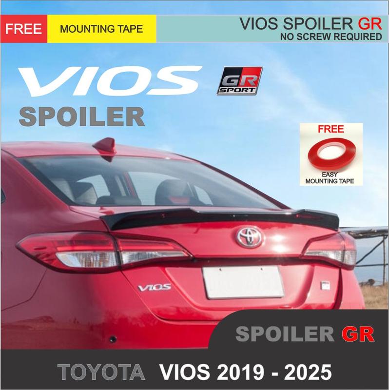 Toyota VIOS Gen 4 2019 to 2025 GR Spoiler / Ducktail - TikTok Shop ...