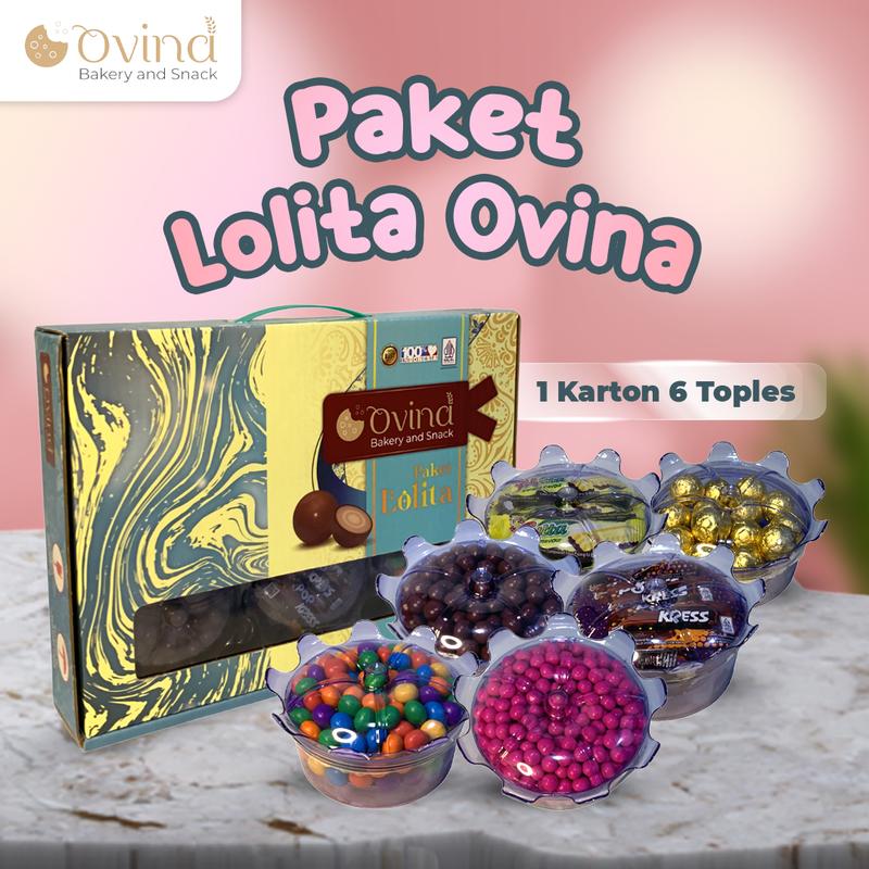 Paket Lolita Ovina Hampers 6 Toples Kue Kering Manis Dan Lezat - Shop ...