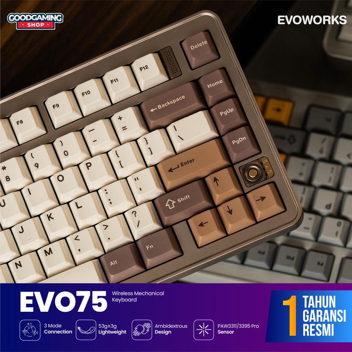 Promo EVOWORKS EVO 75 | EVO75 75% Wireless Trimod Aluminium Custom ...