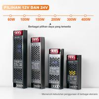 Promo Trafo Power Supply LED Strip 12V 24V Casing Aluminium Input 110V ...