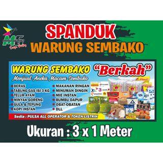 Spanduk Warung Sembako l Spanduk Toko Sembako - Shop | Tokopedia
